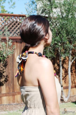 How to make beautiful Fabric Covered Bead Necklaces - SPUNNYS