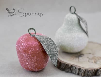 How to make Vintage Spun Cotton Ornaments without batting - SPUNNYS