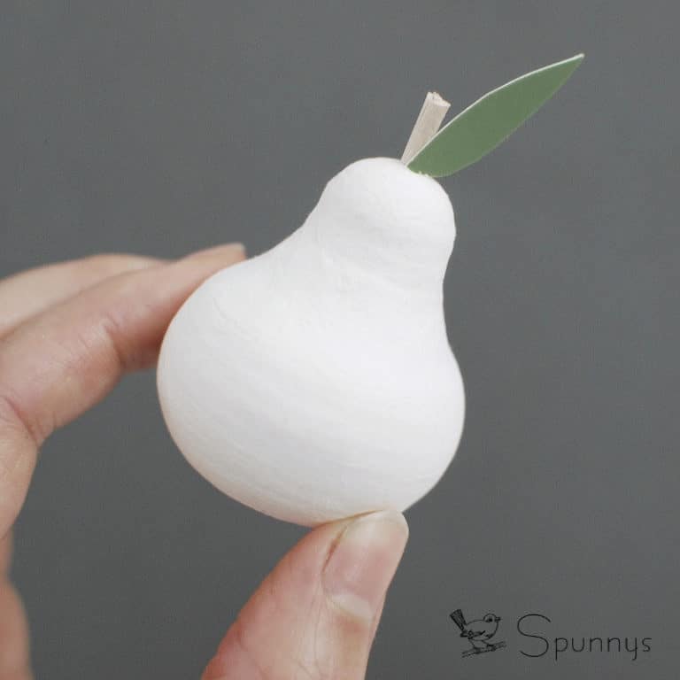 Spun Cotton Miniature Pear Blanks for DIY Crafts - SPUNNYS